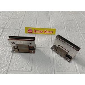 Jual ENGSEL PINTU KACA SHOWER HINGES GLASS TO WALL STEINLESS - Kab ...