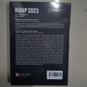 Jual buku kuhp 2023 kitab undang-undang hukum pidana #original ...