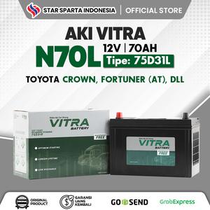 Jual Vitra - Aki N70L 12V 70Ah untuk Toyota Crown, Fortuner (AT ...