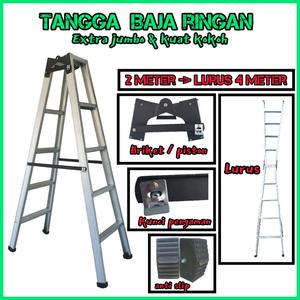 Jual TANGGA LIPAT ALUMINIUM / TANGGA 2 FUNGSI / TANGGA 1 METER / TANGGA ...