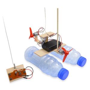 Jual 2024 New Wooden Rc Boat Kids Energy Transmission Physical Toy DIY ...