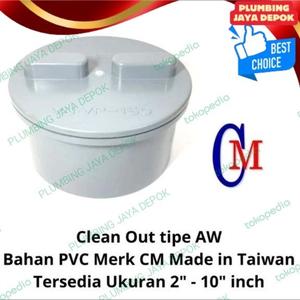 Jual CLEAN OUT ( c.o ) PVC 2 1/2 inchi merk CM MADE IN TAIWAN - Kota ...
