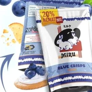 Jual Silahkan Diorder_ 60 Miru Blue Crisps Blueberry Crackers - Kota ...