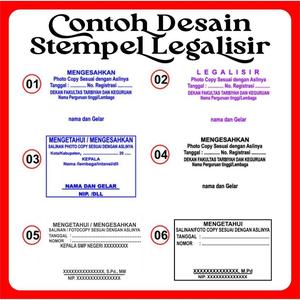 Jual stempel legalisir otomatis / stempel pengesahan otomatis buat ...