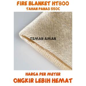 Jual FIRE BLANKET KAIN TAHAN API HT800 PER METER METERAN 100 CM FIBER ...