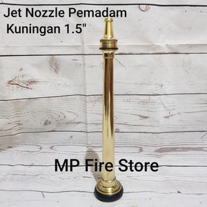 Jual JET FIRE NOZZLE NUZZLE PEMADAM MACHINO KUNINGAN 1.5 INCH LURUS ...