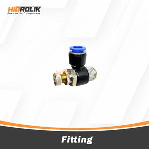 Jual Fitting Pneumatic Speed Control KSL 8-04 Selang 8mm Drat 1/2 inch ...