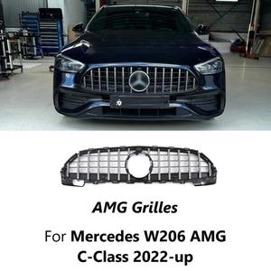 Jual Mercedes W206 AMG Grill Hidung Chrome Grille GTR Diamonds Mercy ...