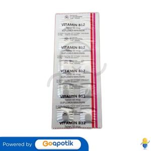 Jual VITAMIN B12 NOVAPHARIN 50 MCG STRIP 10 TABLET - Kota Tangerang ...