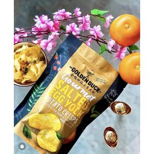 Promo Golden Duck Gourmet Salted Egg Yolk Crips Potato Chips & Fish Skin Terpercaya - Jakarta ...