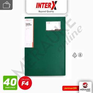 Jual InterX Clear Holder Document Keeper Display Book F4 isi 40 Lembar ...