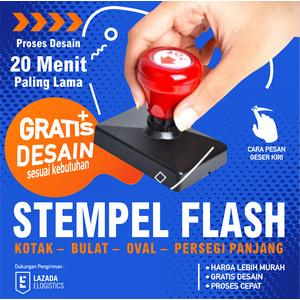 Jual Stempel Flash Otomatis Nama Sendiri Custom Logo Toko Cap Perusahaan - Kota Semarang - Jolie ...
