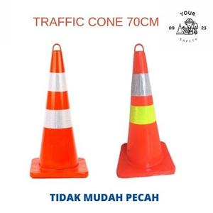 Jual SAFETY TRAFFIC CONE 70 CM / KERUCUT LALU LINTAS 70 CM - Kuning ...
