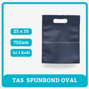 Jual Goodie Bag Spunbond Oval 25x35 / Satuan / Warna BIRU DONGKER ...