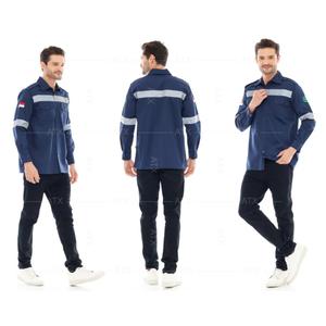 Jual Wearpack Safety Baju Kerja Lapangan Lengan Panjang Merk ATX Navy ...