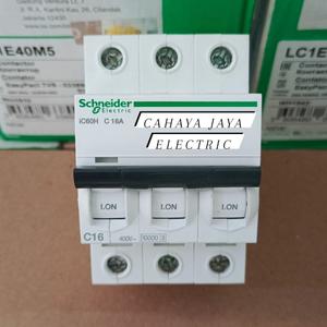 Jual MCB SCHNEIDER IC60H 3P 16A 10KA A9F84316 ORIGINAL Made In INDIA Best - Kota Surabaya ...