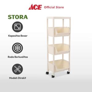 Jual Ace Stora Rak Troli Tempat Penyimpanan Multifungsi Dengan Roda ...