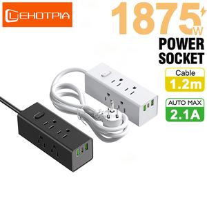 Jual US Plug Power Strip 6 AC Outlets Socket Multitap Electrical ...
