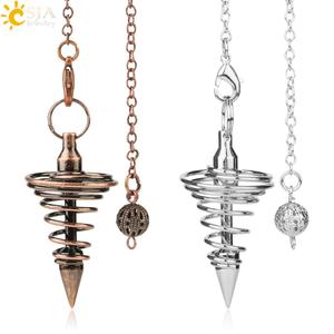 Jual SP Metal Pendulum Pendulos Radiestesia Pendulums for Dowsing ...