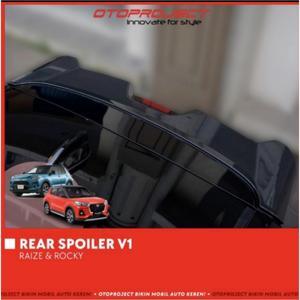 Jual Rear Spoiler Raize Rocky 2021 Black Glossy Otoproject - Jakarta ...