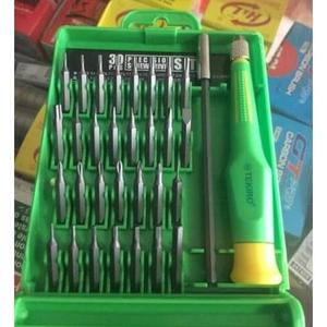 Jual TEKIRO - OBENG SET PRESISI 30 PCS PER SET - OBENG PRESISI ...