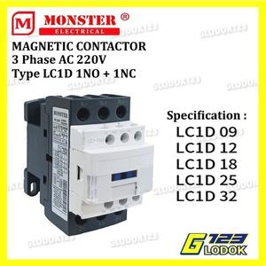 Jual MONSTER Kontaktor Contactor Magnetic LC1D09M7 LC1D12M7 LC1D18M7 ...