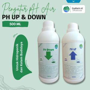 Jual PH UP DAN PH DOWN 500 ML - LARUTAN PENGATUR PENAIK / PENURUN PH AIR HIDROPONIK, KOLAM IKAN ...