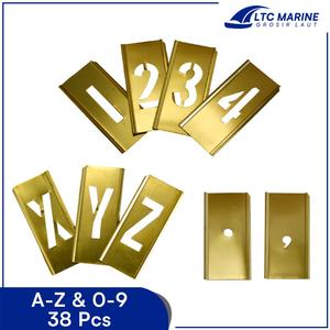 Jual IMPA 613133-1 Clip-on Brass Stensils Letter & Figure Interlocking ...