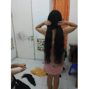 Jual rambut sambung 70cm isi 100helai hair extension rambut asli ...
