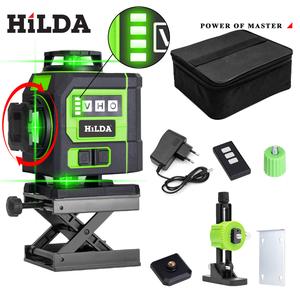Jual HILDA 16/12 Lines Laser Level Green Line SelfLeveling 360 ...