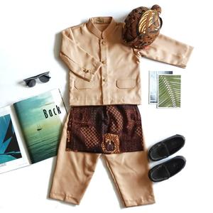 Jual BESKAP BAJU ADAT JAWA MODEL BASOFI ANAK WARNA COKLAT PRAMUKA USIA ...