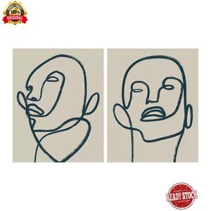 Jual Gambar Foto Figuran Dekorasi Ruangan Dinding Linear Portraits ...