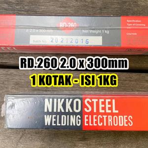 Jual KAWAT LAS NIKKO STEEL NIKO STEL RD 260 1KG 2.0X300MM PAKAN LAS ...