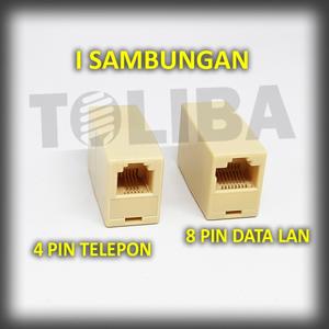 Jual sambungan kabel telepon rj 11 kabel data rj45 roset penyambung i ...