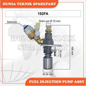 Jual Paket 192Fa Fip / Fuel Injection Pump Assy Selenoid / Bosch Pump ...