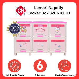 Jual Lemari Napolly Locker Box 3206 KLTB Motif Hello Kitty Lemari ...