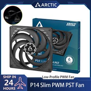 Jual ARCTIC P14 Slim PST PWM 140mm Low-Profile Cooling Fan 12V 4Pin PWM ...