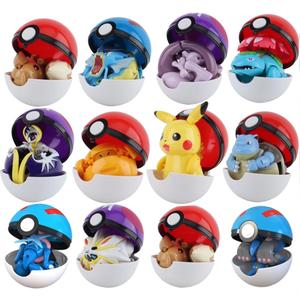 Jual Anime Pokemon Figures Transformer Poke Ball Model Pikachu ...