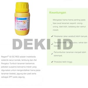 Jual Regent 50SC Red Merah 50 mI Insektisida Fipronil Hama Serangga ...