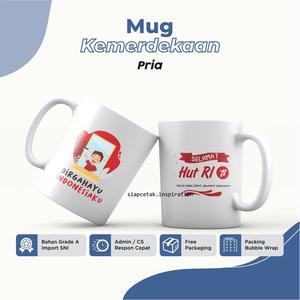 Jual MUG CUSTOM KEMERDEKAAN 17 AGUSTUS HARI MERDEKA MERAH PUTIH HUT RI ...