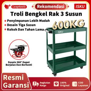 Jual Isku Rak Troli Bengkel/Trolly 3 Susun/Bengkel Lemari Rak/Trolley ...