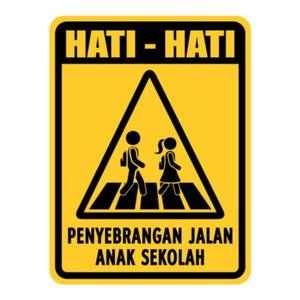 Jual Rambu Persimpangan Jalan Anak Sekolah - Kotak 45Cm X 60Cm ...