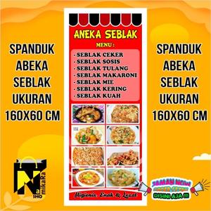 Jual Spanduk banner backdrop Aneka Seblak murah bisa custom / Banner ...