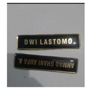 Jual NAMETAG CUSTOM NAME TAG CUSTOM NAME TAG PENITI NAMA PIN NAMA PAPAN ...