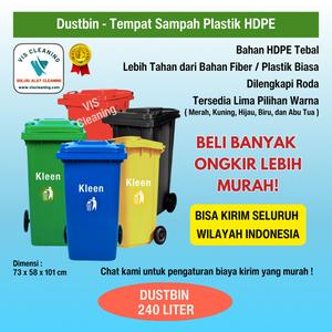 Jual ($_$) Tempat Sampah Plastik KLEEN 240 L ( Plastic Dust Bin Sulo ) - Jakarta Selatan ...
