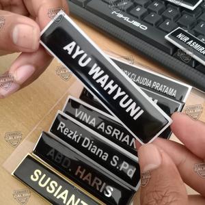 Jual Nametag papan nama Nama Dada Resin Name Tag Resin Akrilik Peniti ...