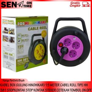 Jual Kabel Stop Kontak Box Gulung Hinohikari 15 Meter Cabel Roll Tipe ...