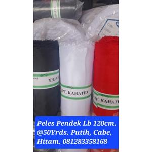 Jual 1roll=50yards. Peles Pendek. Lebar 120cm. Putih, Merah Cabe, Hitam ...