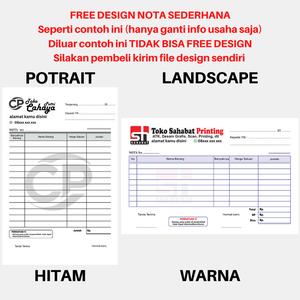 Jual Nota 1 Rim Custom 1 2 3 Duplikat / Ply Surat Perjalanan Kwitansi ...