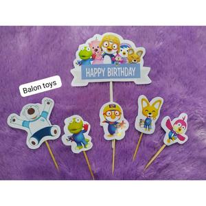 Jual Topper Cake Karakter Pororo / Pororo Topper Ulang tahun isi 6 ...